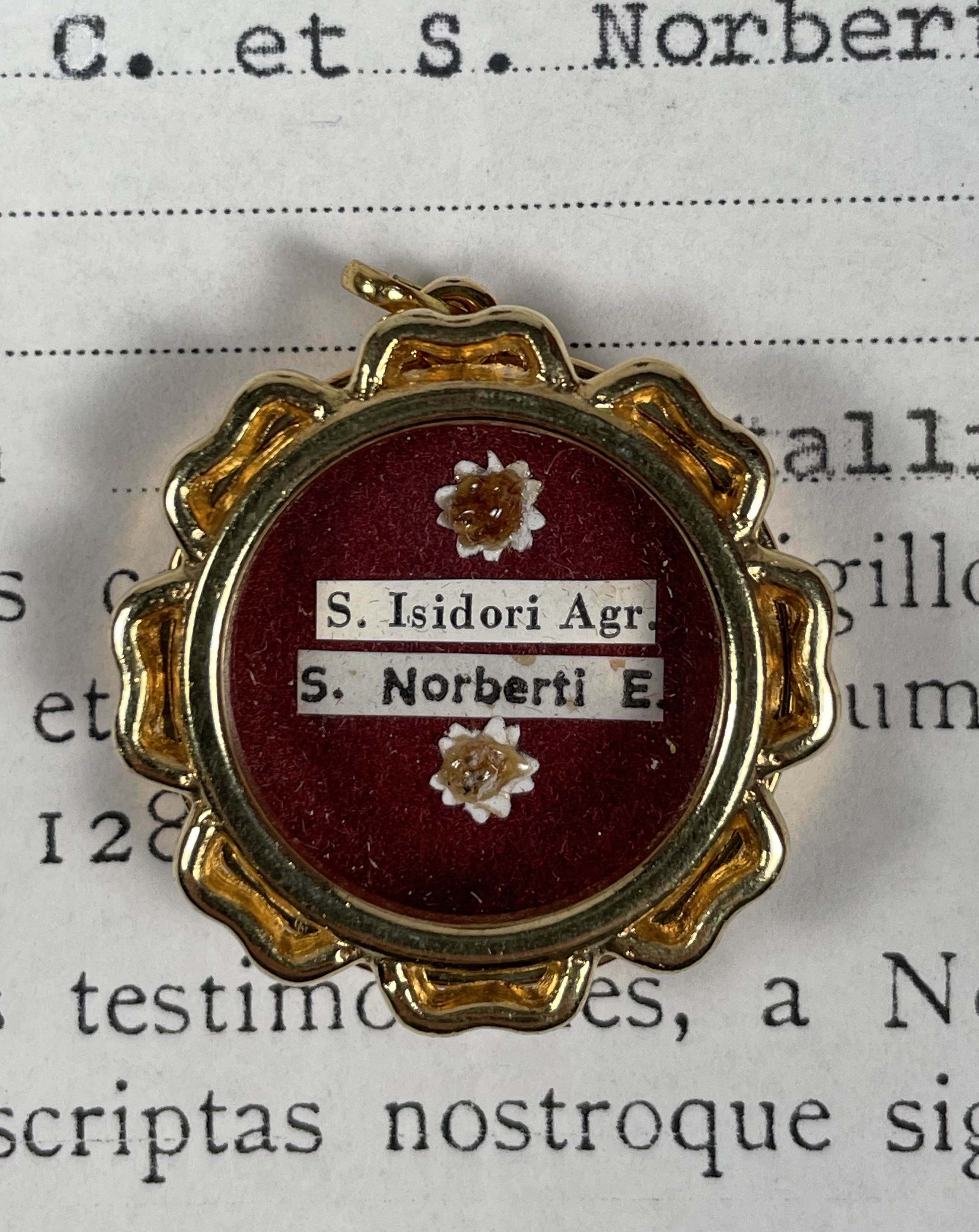 Russian Store - 1994 Vatican documented reliquary theca with relics of ...